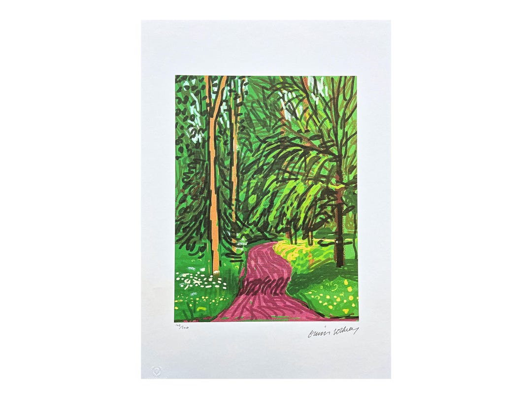 DAVID HOCKNEY - the Arrival of Spring in Woldgate - Road With Trees ...