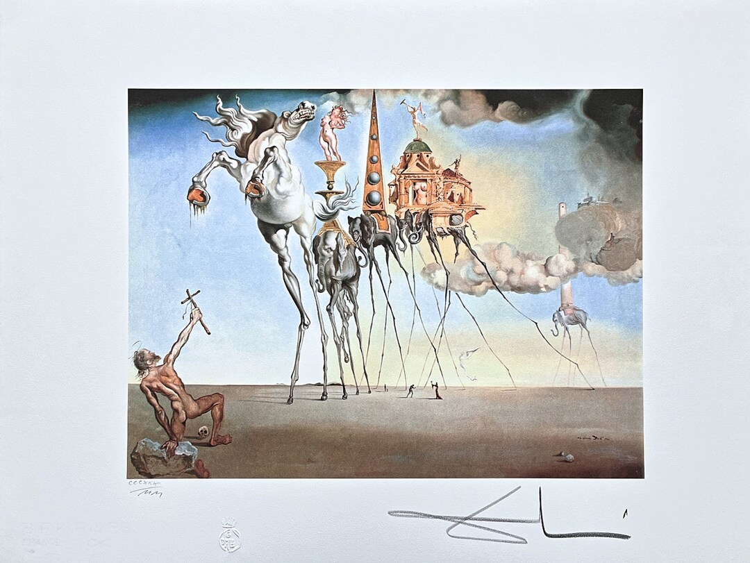 SALVADOR DALÍ Signed, Limited Edition, 66 X 50 Cm, Embossing, Watermark ...