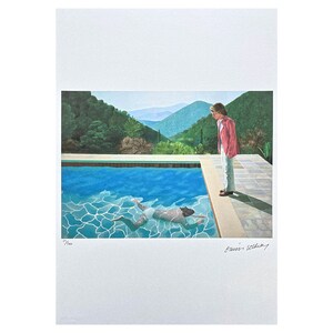 DAVID HOCKNEY - Portrait of an Artist (pool With Two Figures) - Signed ...