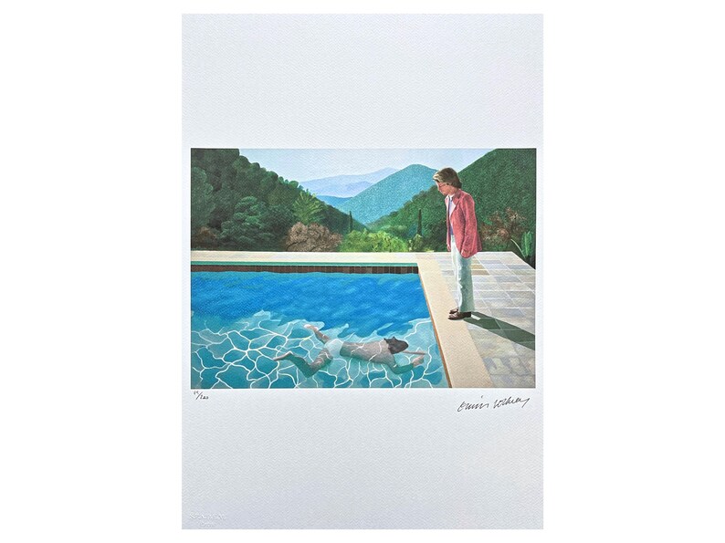 DAVID HOCKNEY - Portrait of an Artist (pool With Two Figures) - Signed ...