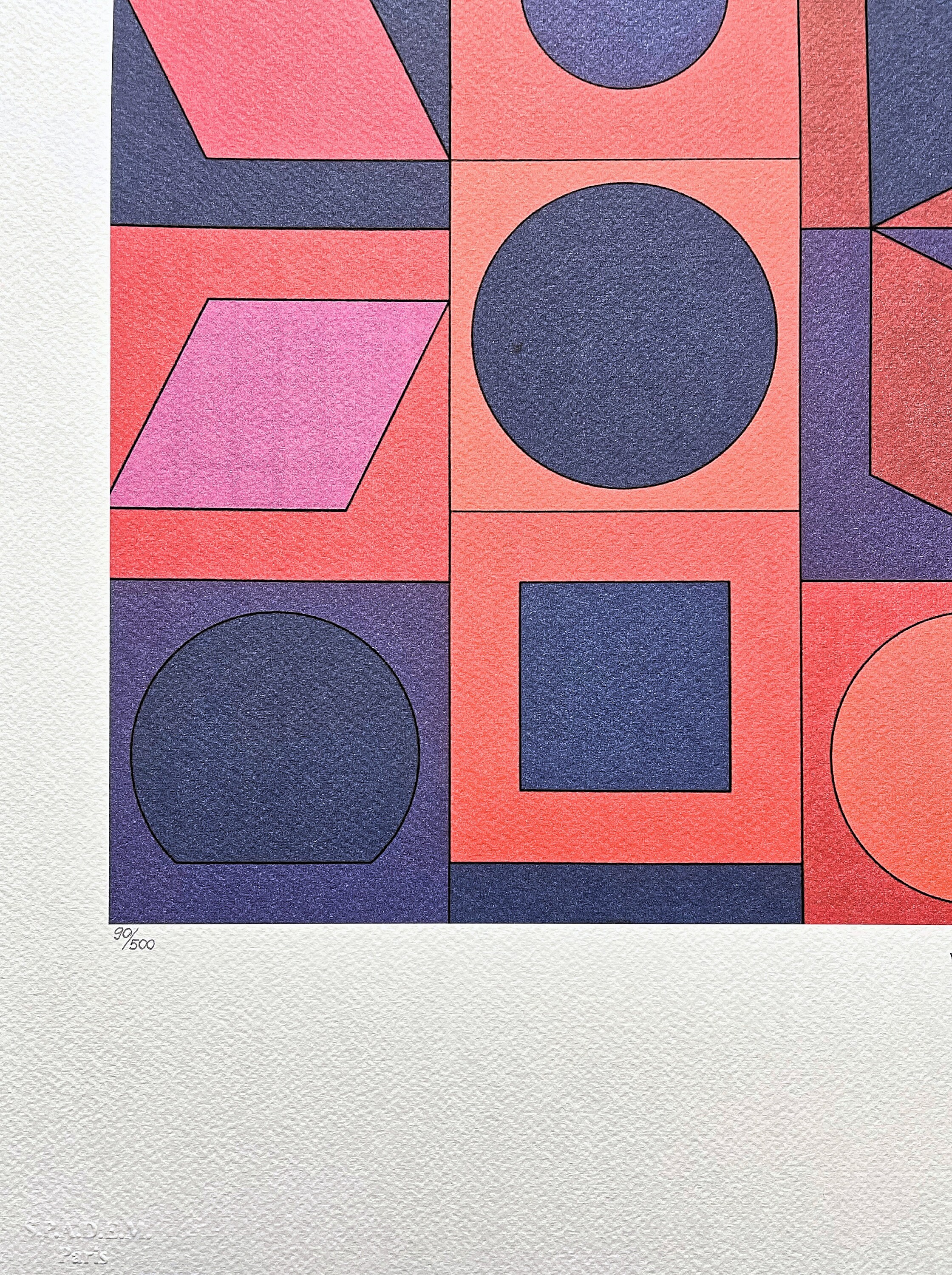 VICTOR VASARELY after Alphabet VR Signed, Certificate, Limited Edition ...