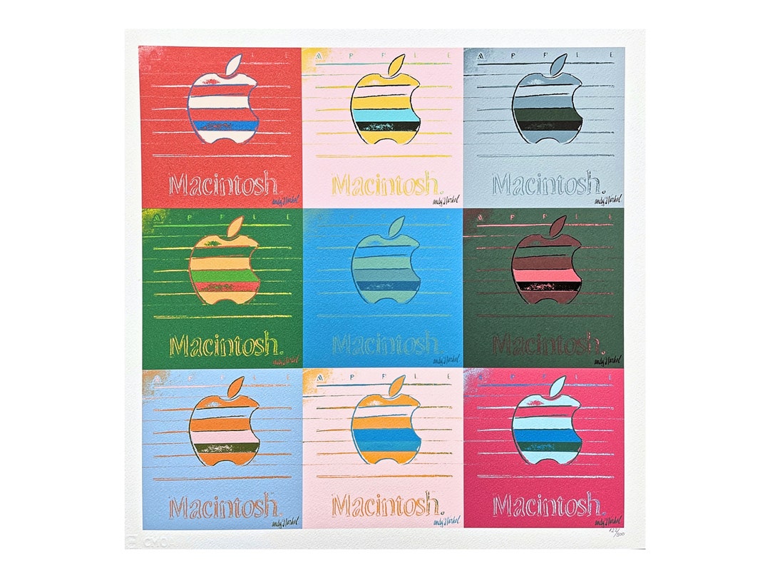 ANDY WARHOL - Apple - Signed, Numbered Edition 122/500, 50 X 50 Cm ...