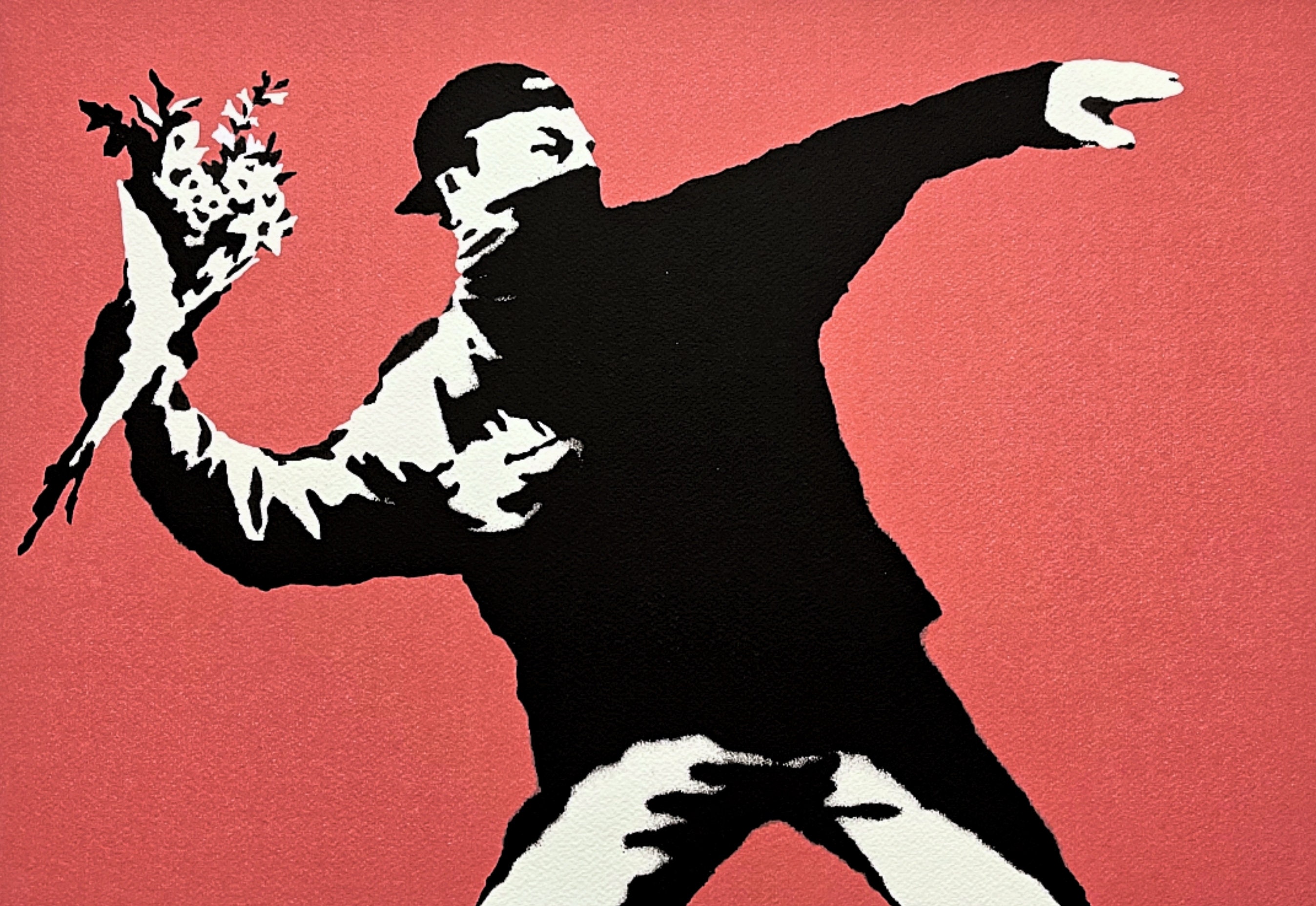 BANKSY flower Thrower Signed Certificate coa - Etsy Australia