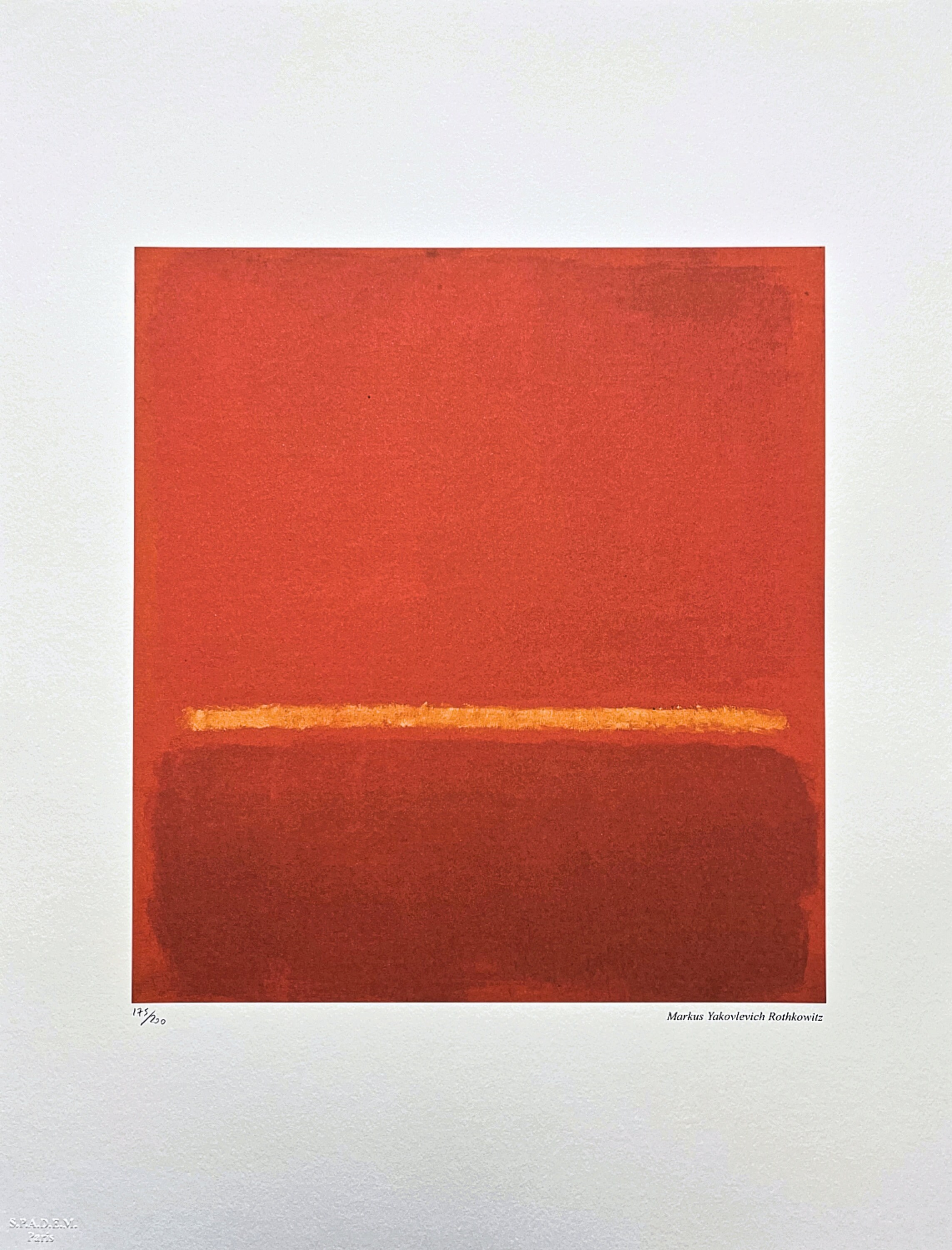 MARK ROTHKO Signed Certificate coa Limited Edition - Etsy
