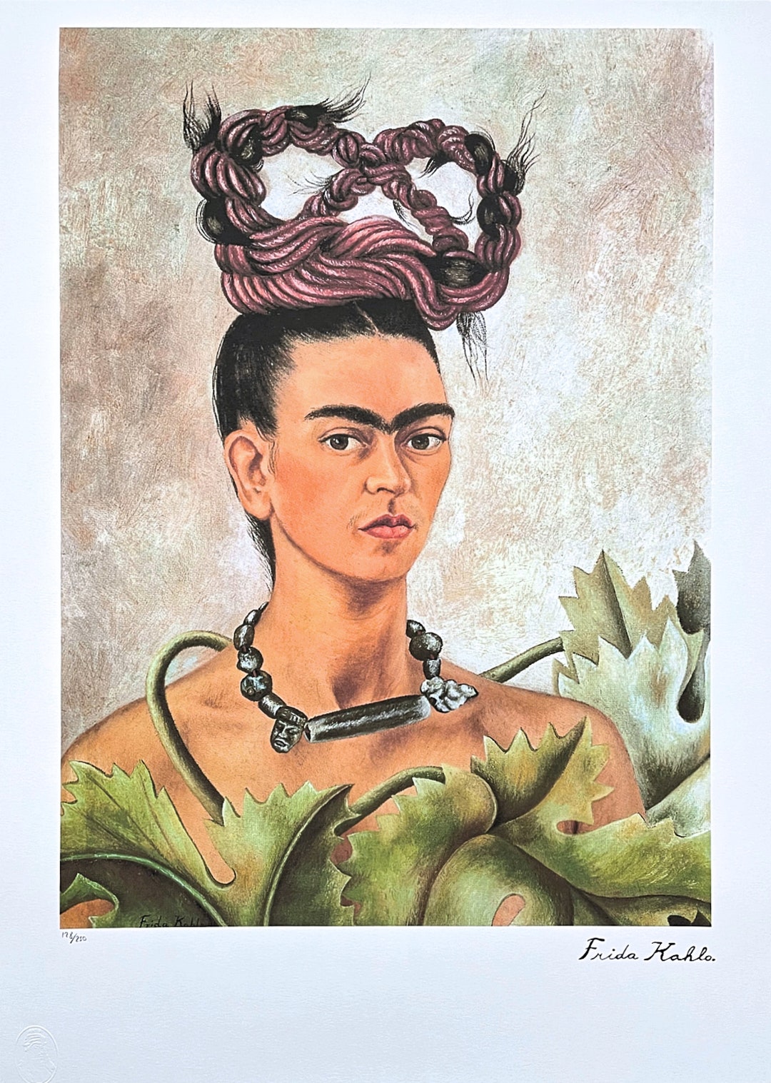 FRIDA KAHLO Signed, Certificate coa Photo, Limited Edition 128/250, 50 ...