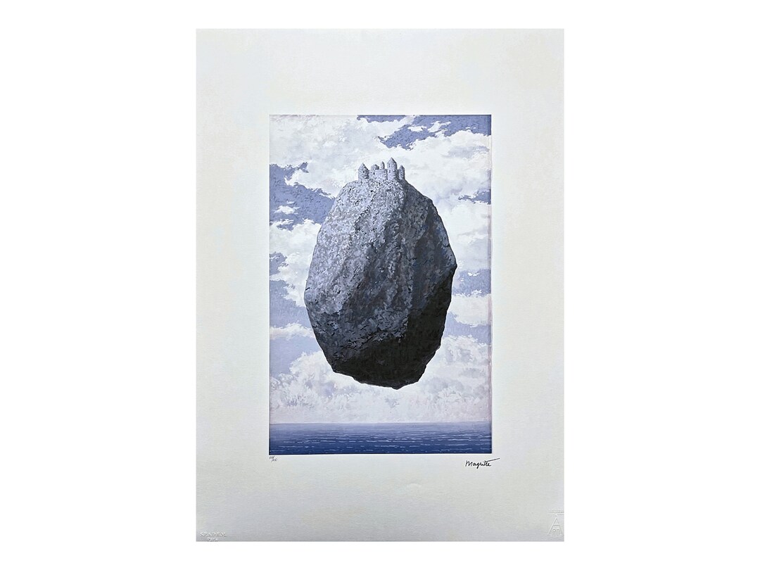 RENÉ MAGRITTE after Le Chateau Signed, Certificate, Limited Edition 100 ...