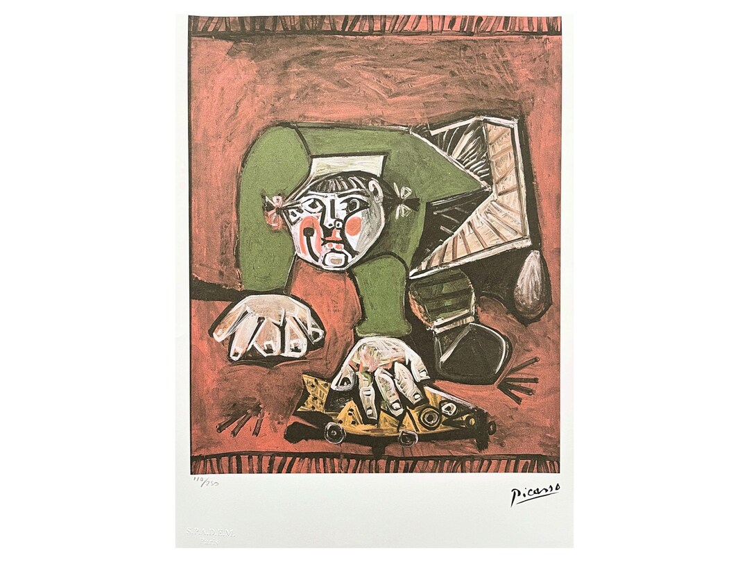 PABLO PICASSO (after) - Paloma With Celluloid Fish - Signed, Limited ...