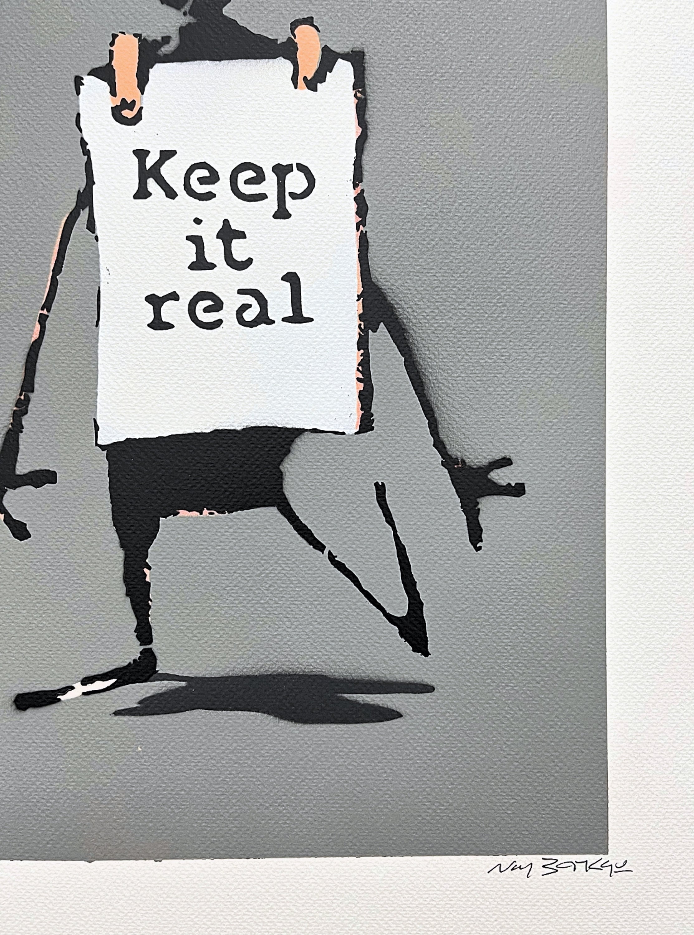 BANKSY/NOT BANKSY keep It Real Original Spray - Etsy