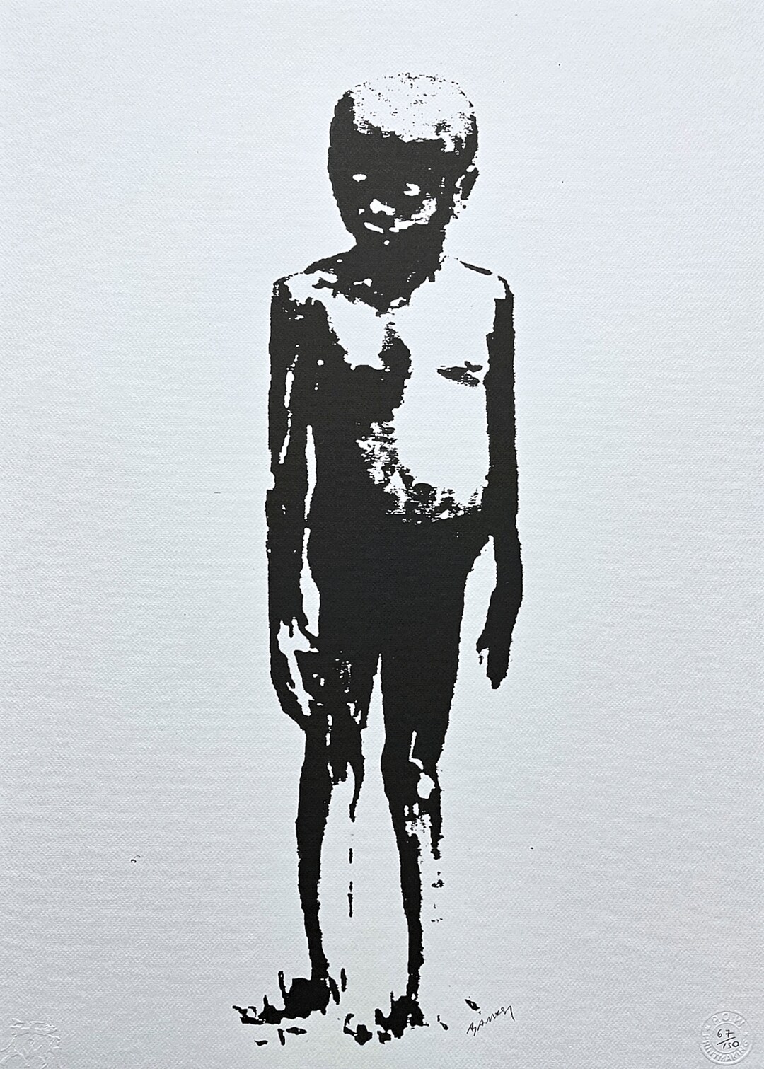 BANKSY skinny Kid Signed Certificate coa - Etsy