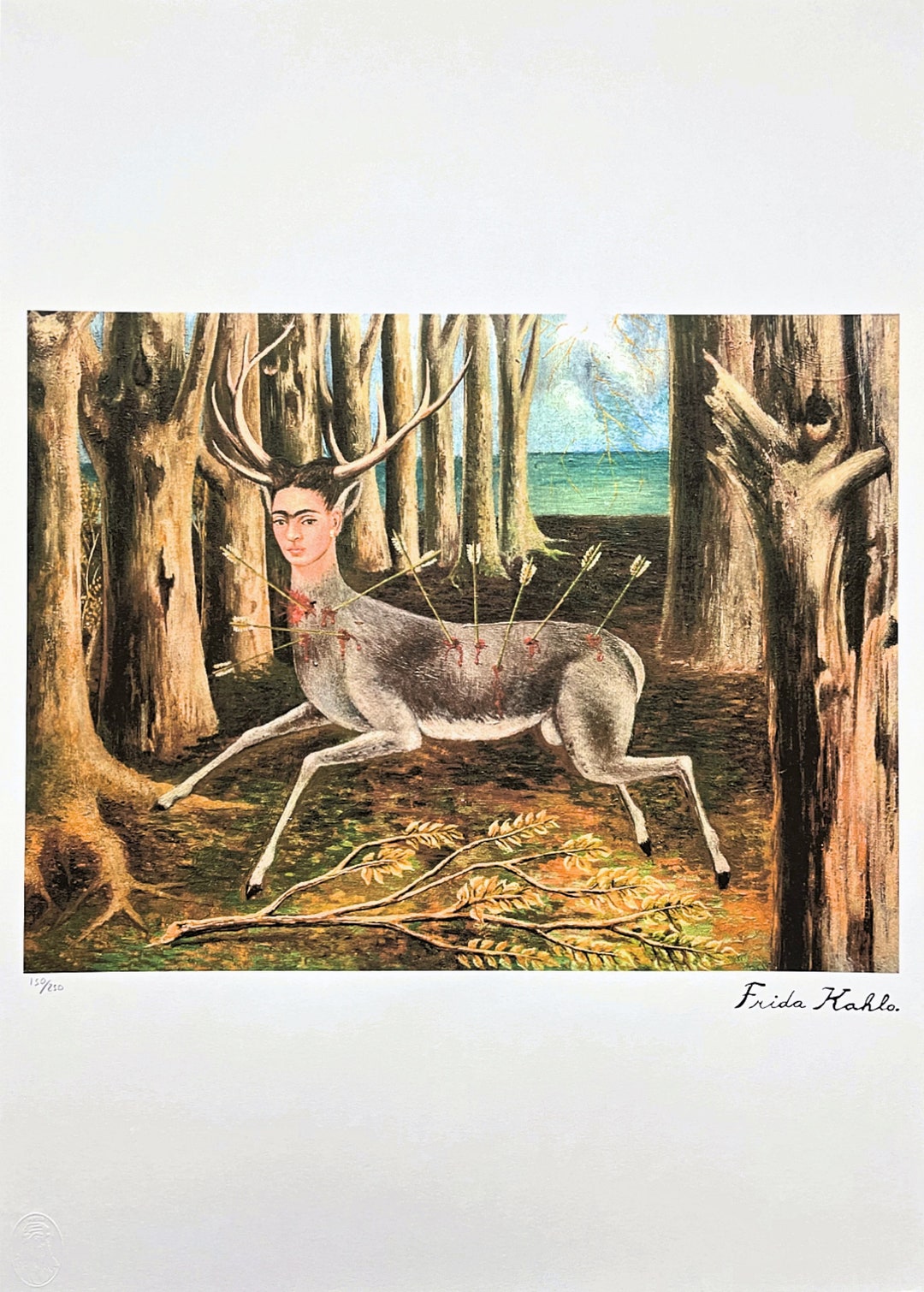 FRIDA KAHLO Signed, Certificate coa Photo, Limited Edition 150/250, 50 ...