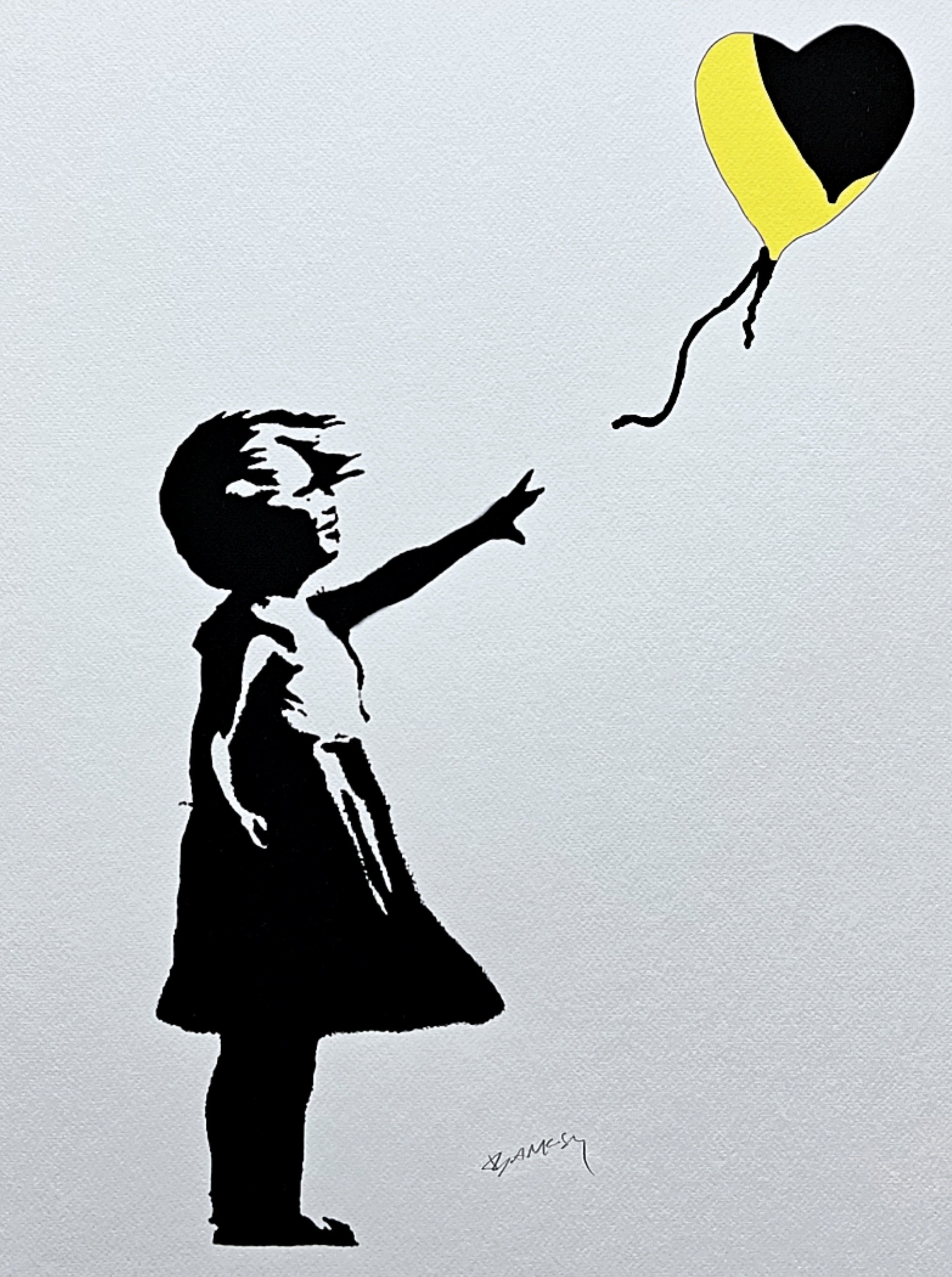 BANKSY balloon Girl Signed Certificate coa - Etsy