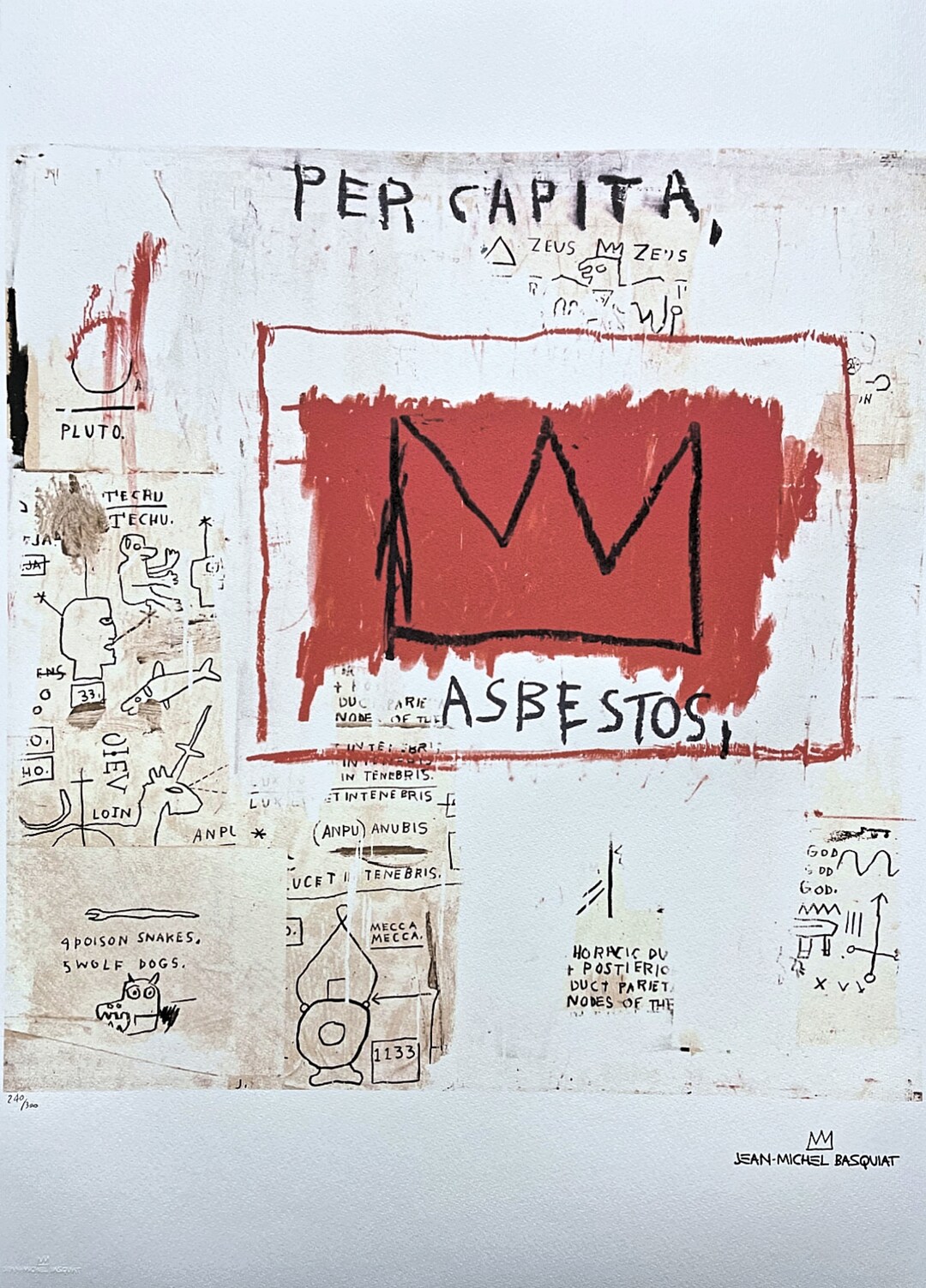 JEAN-MICHEL BASQUIAT Signed Certificate coa Limited - Etsy
