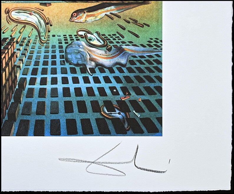 SALVADOR DALÍ - the Disintegration of the Peristence of Memory - Signed ...