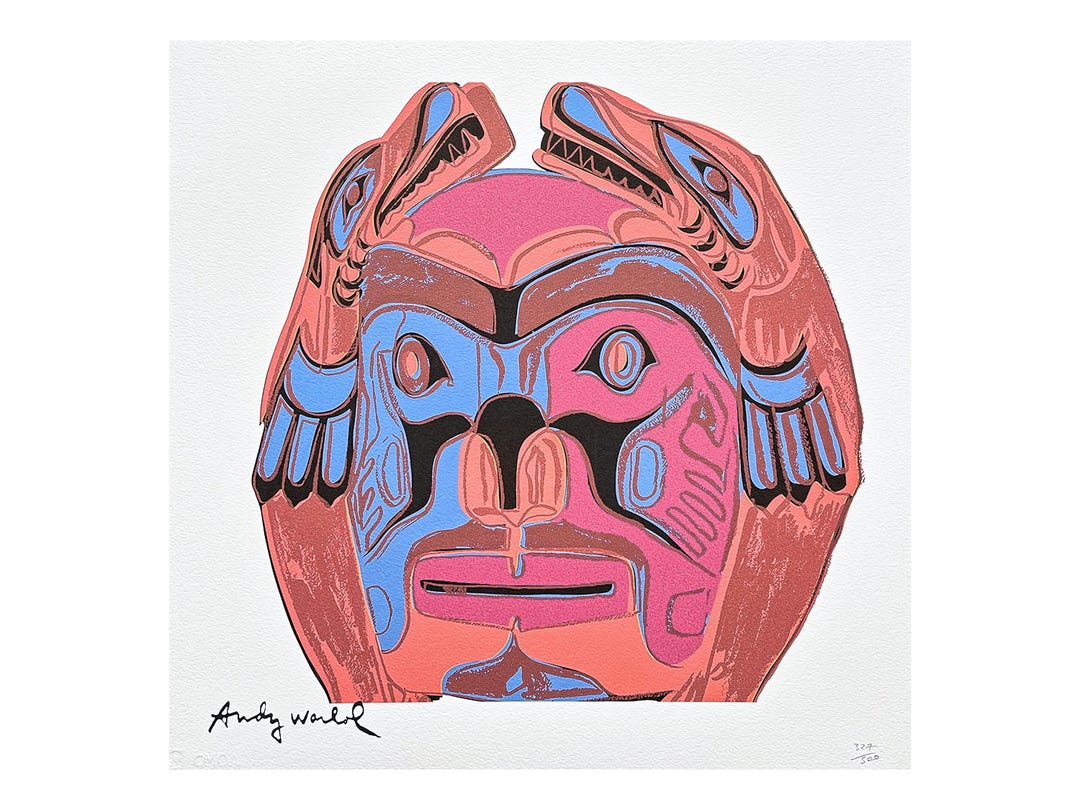ANDY WARHOL - Northwest Coast Mask - Signed, Numbered Edition 327/500 ...