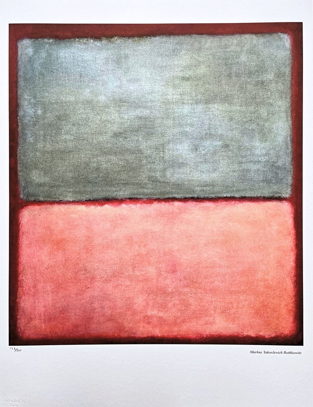 MARK ROTHKO Signed Certificate coa Limited Edition - Etsy