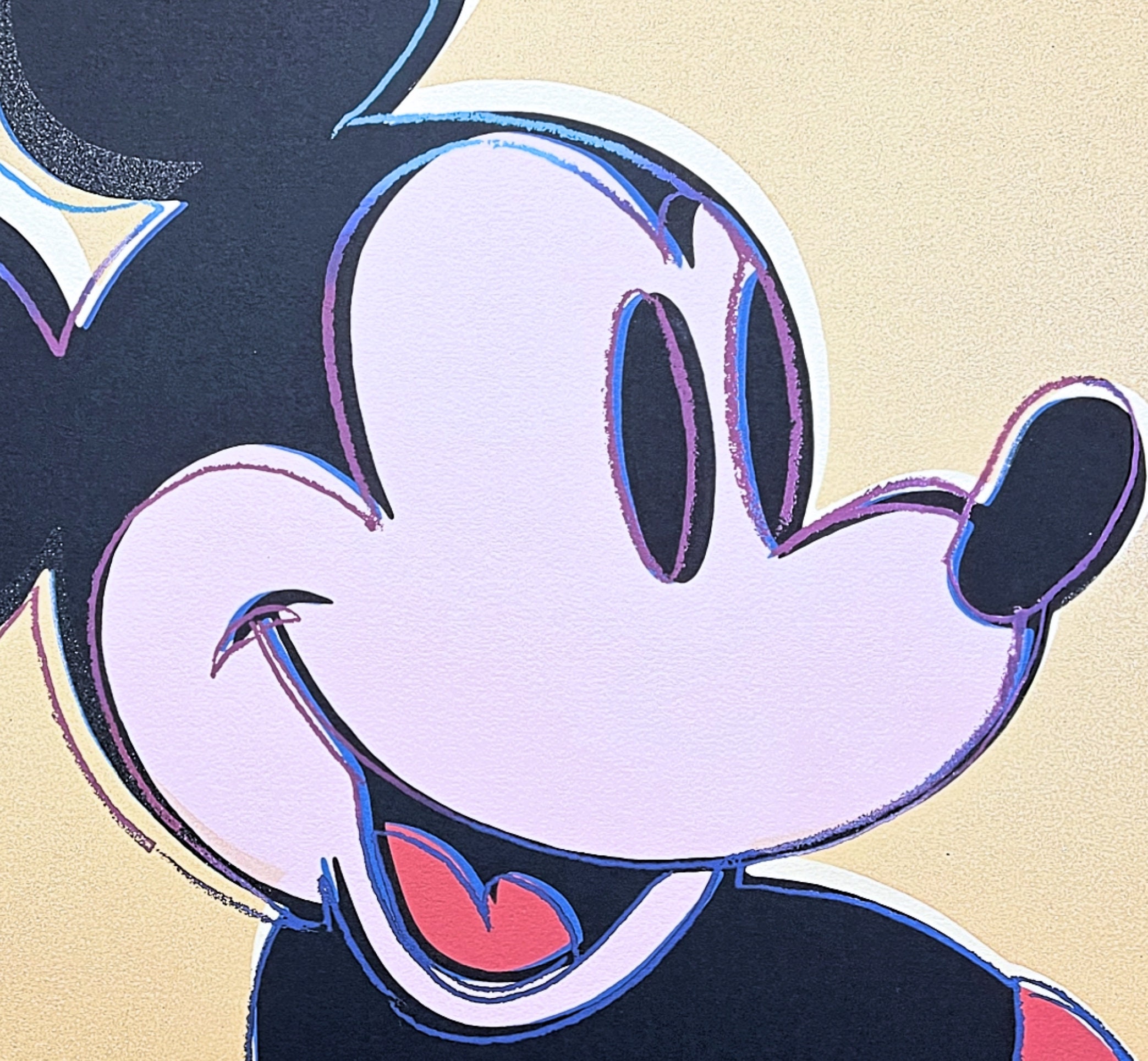 ANDY WARHOL mickey Mouse Signed, Certificate coa, Limited Edition 227/2400, 60 X 60 Cm, Edition ...