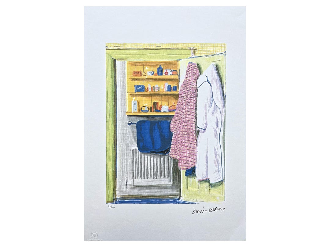 DAVID HOCKNEY - Two Robes - Signed, Numbered 81/500, Certificate, 35x50 ...