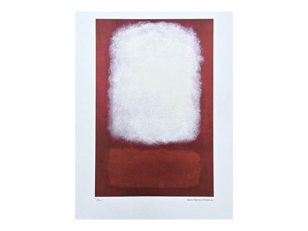 MARK ROTHKO (after) - Red and White - Signed, Certificate, Limited ...
