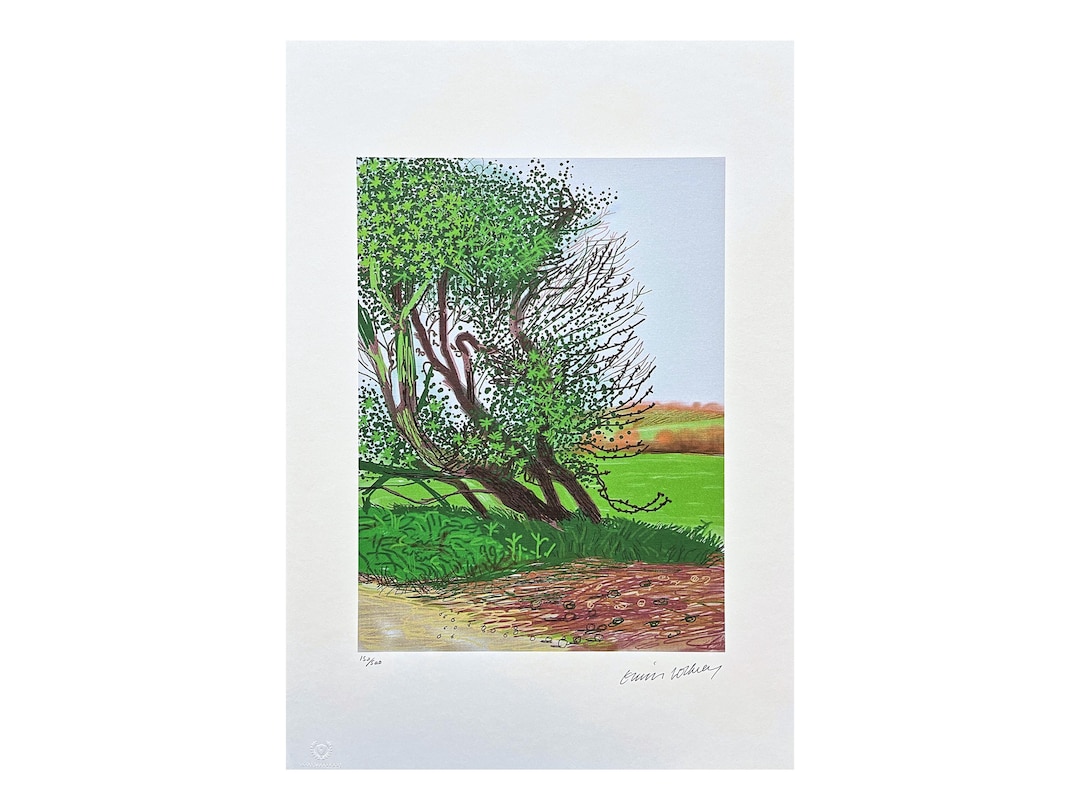 DAVID HOCKNEY - the Arrival of Spring in Woldgate - Leaning Tree ...