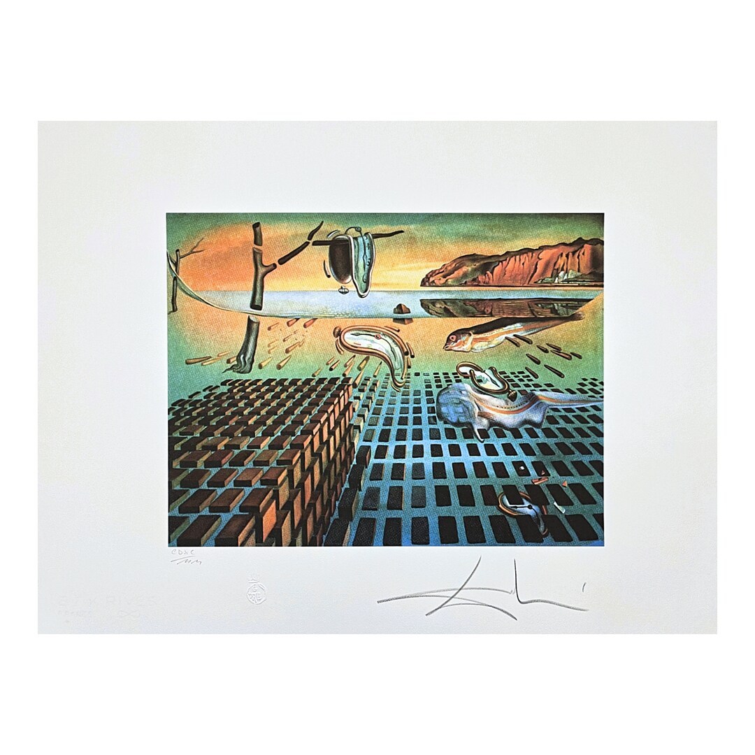 SALVADOR DALÍ - the Disintegration of the Peristence of Memory - Signed ...