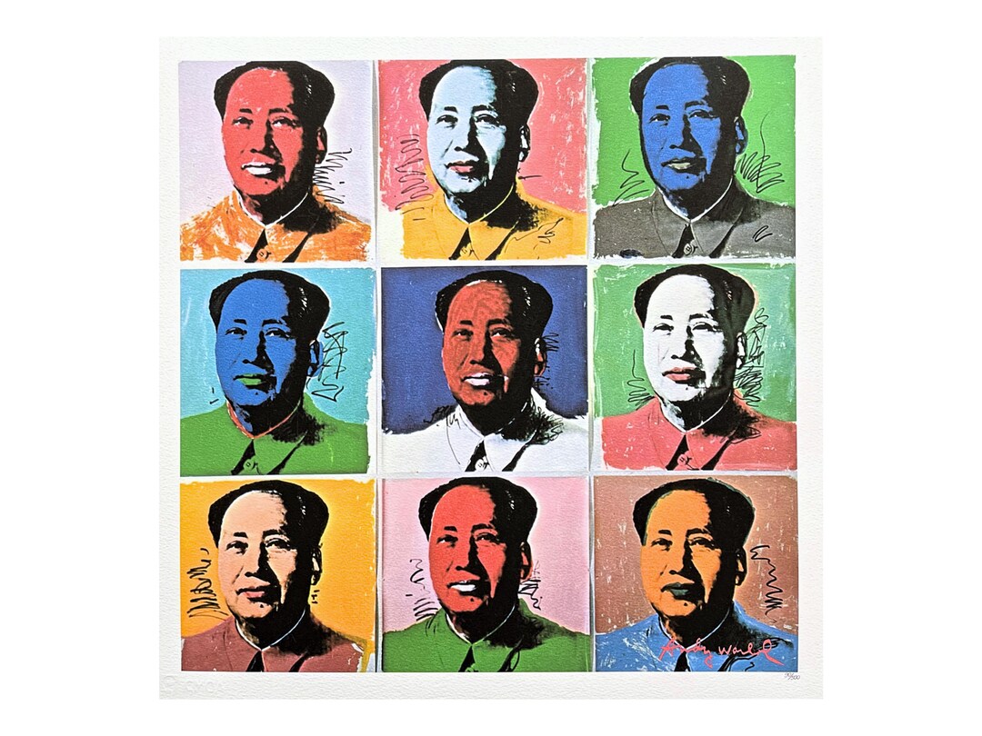 ANDY WARHOL - Mao Ce-tung - Signed, Numbered Edition 90/500, 50 X 50 Cm ...