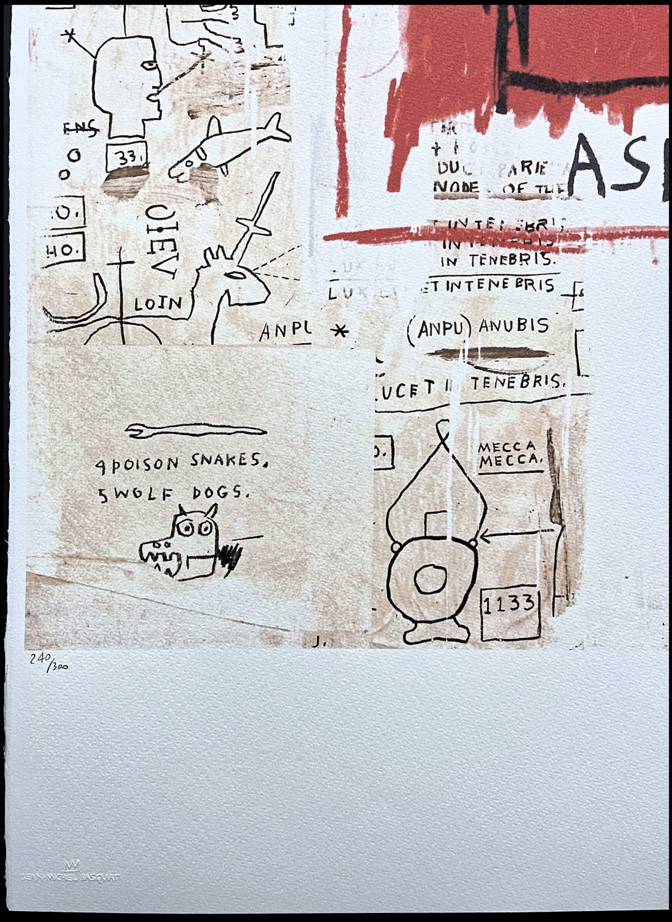 JEAN-MICHEL BASQUIAT Signed Certificate coa Limited - Etsy