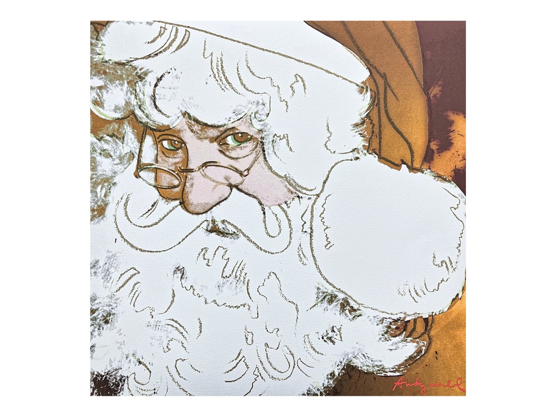 ANDY WARHOL - Santa Claus - Signed, Numbered Edition 228/2400, 60 X 60 ...