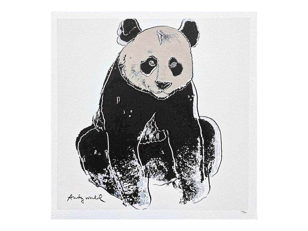 ANDY WARHOL (after) - Giant Panda - Signed, Numbered Edition 126/500 ...
