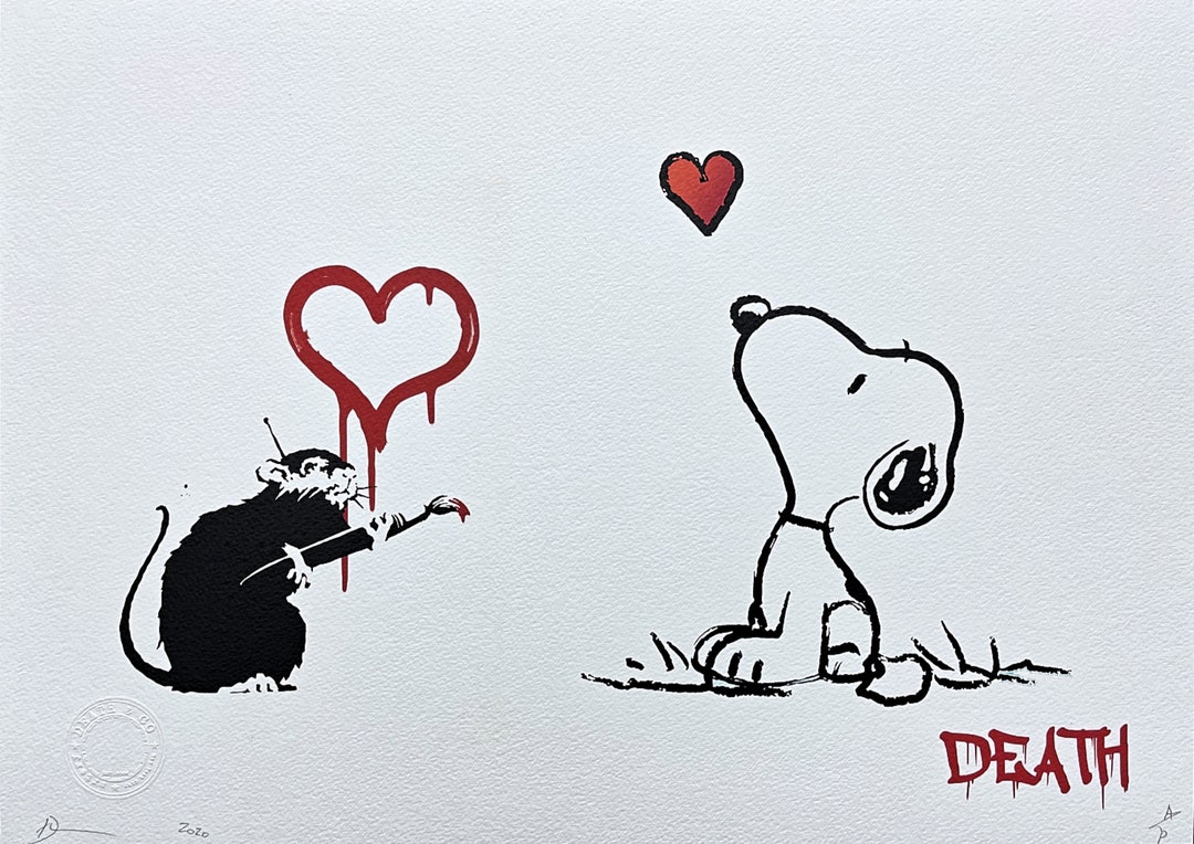 DEATH NYC banksy Snoopy Signed Certificate - Etsy