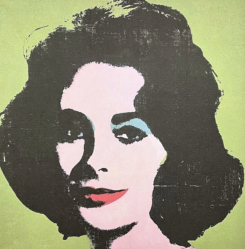 ANDY WARHOL after liz Taylor Signed, Certificate, Limited Edition 30/ ...