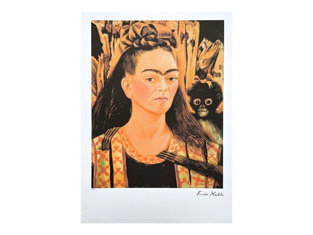 FRIDA KAHLO - Face of Frida - Signed, Certificate (coa) + Photo ...