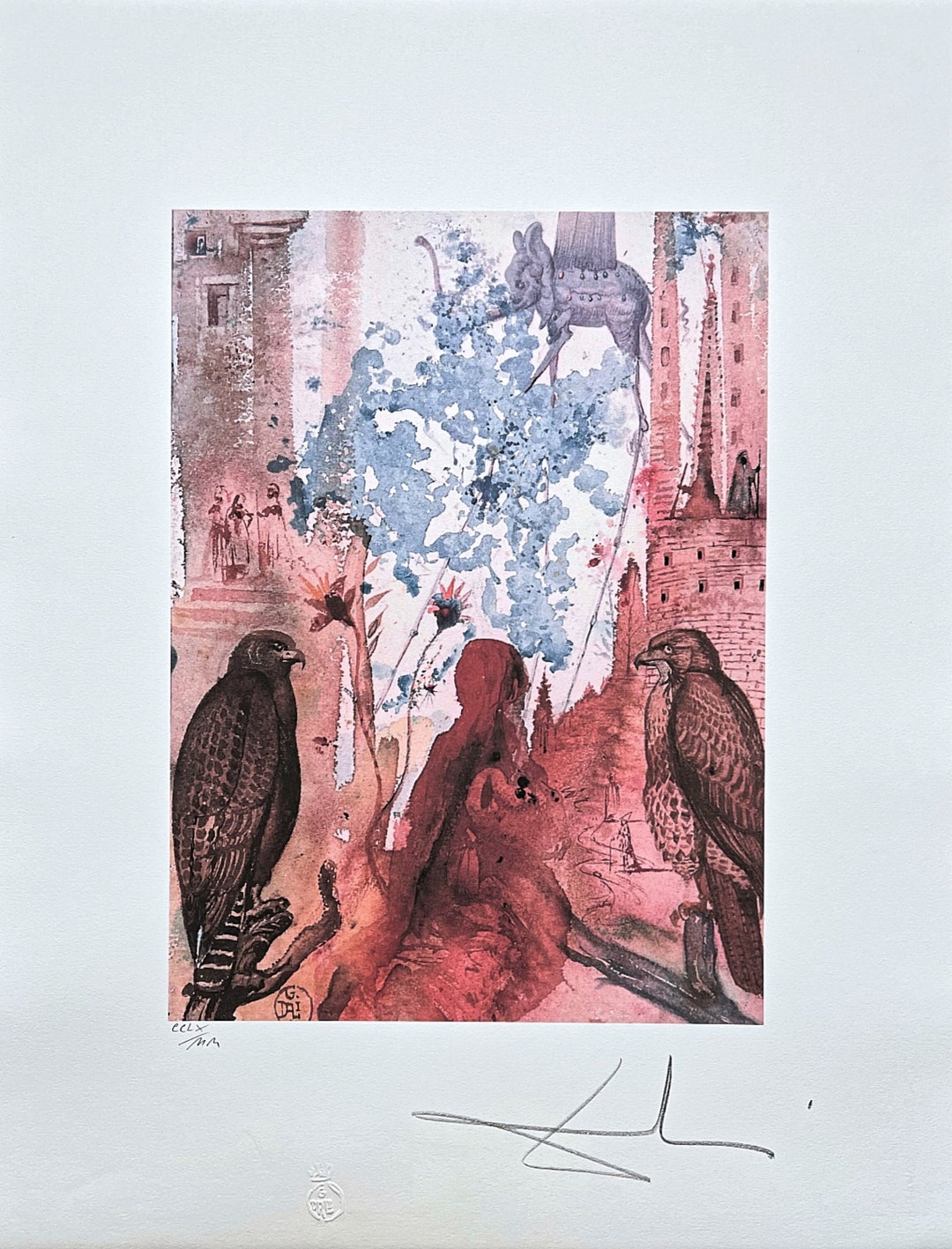 SALVADOR DALÍ Signed, Limited Edition, 50 X 66 Cm, Embossing, Watermark ...