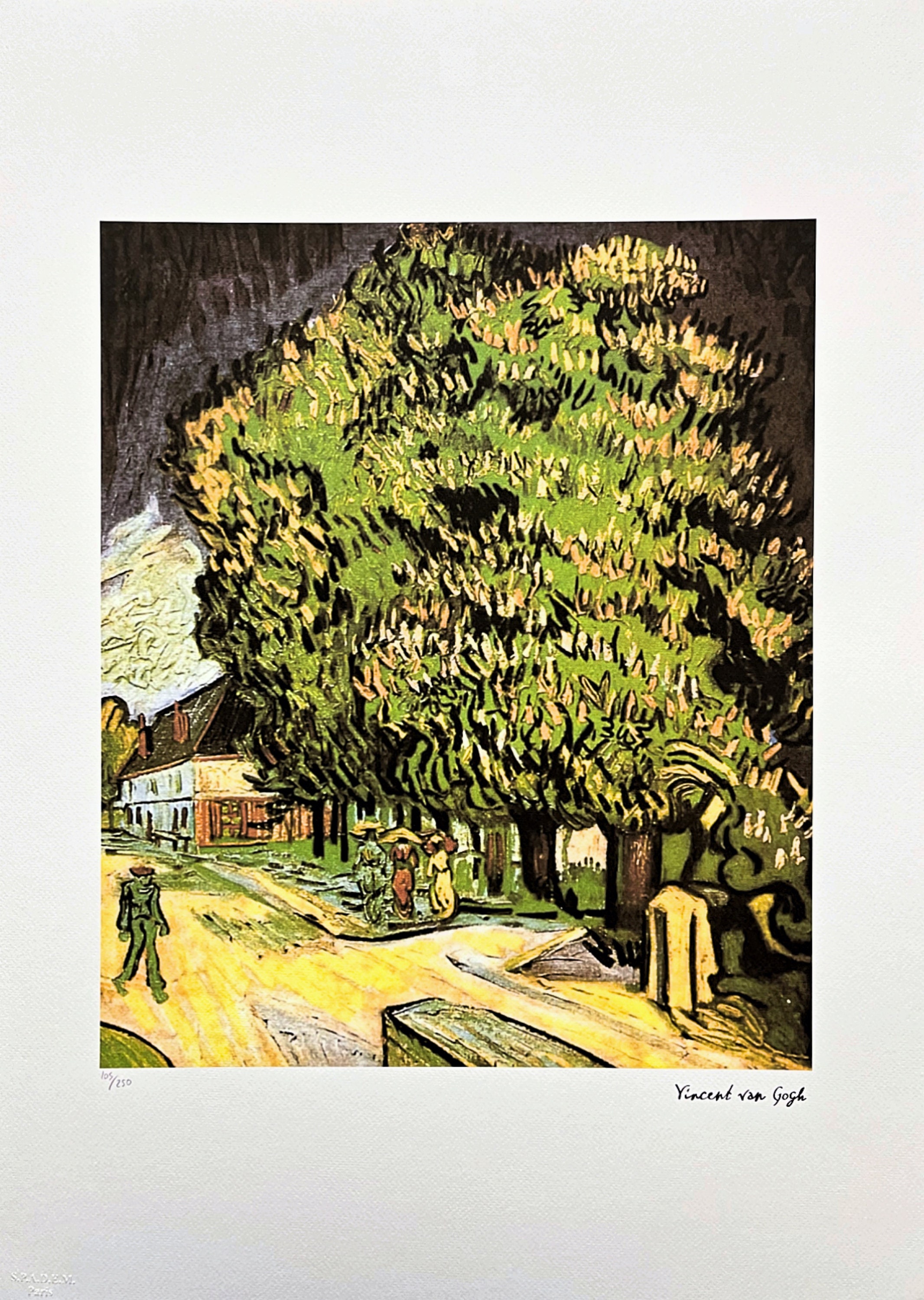 VINCENT VAN GOGH Signed, Certificate, Limited Edition 105/250, 50 X 70 ...