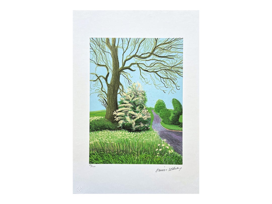 DAVID HOCKNEY - the Arrival of Spring in Woldgate - Tree With White ...
