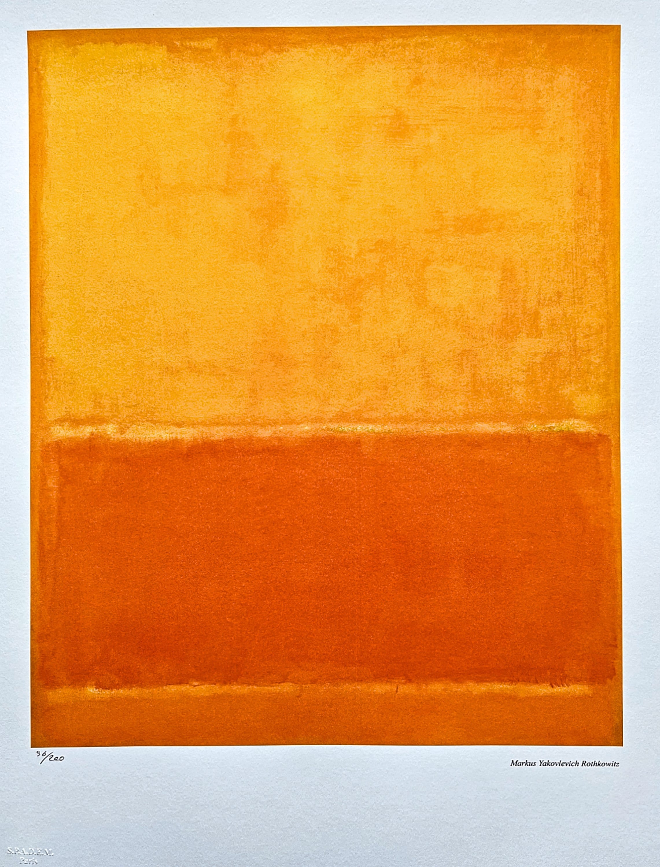 MARK ROTHKO Signed Certificate coa Limited Edition - Etsy