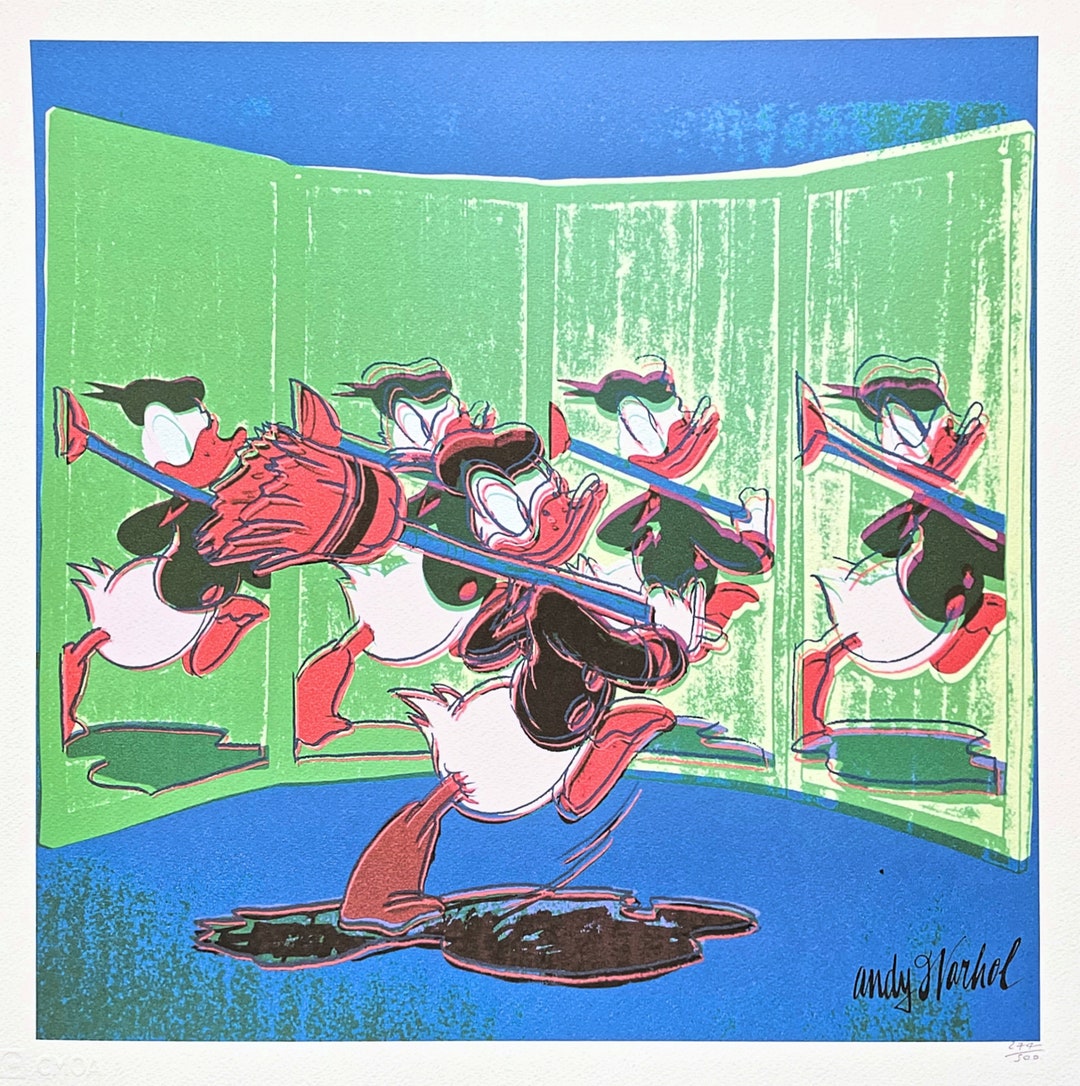 ANDY WARHOL donald Duck Signed Certificate - Etsy