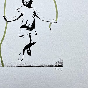 BANKSY girl With Skipping Rope Signed, Certificate, Limited Edition 39/ ...