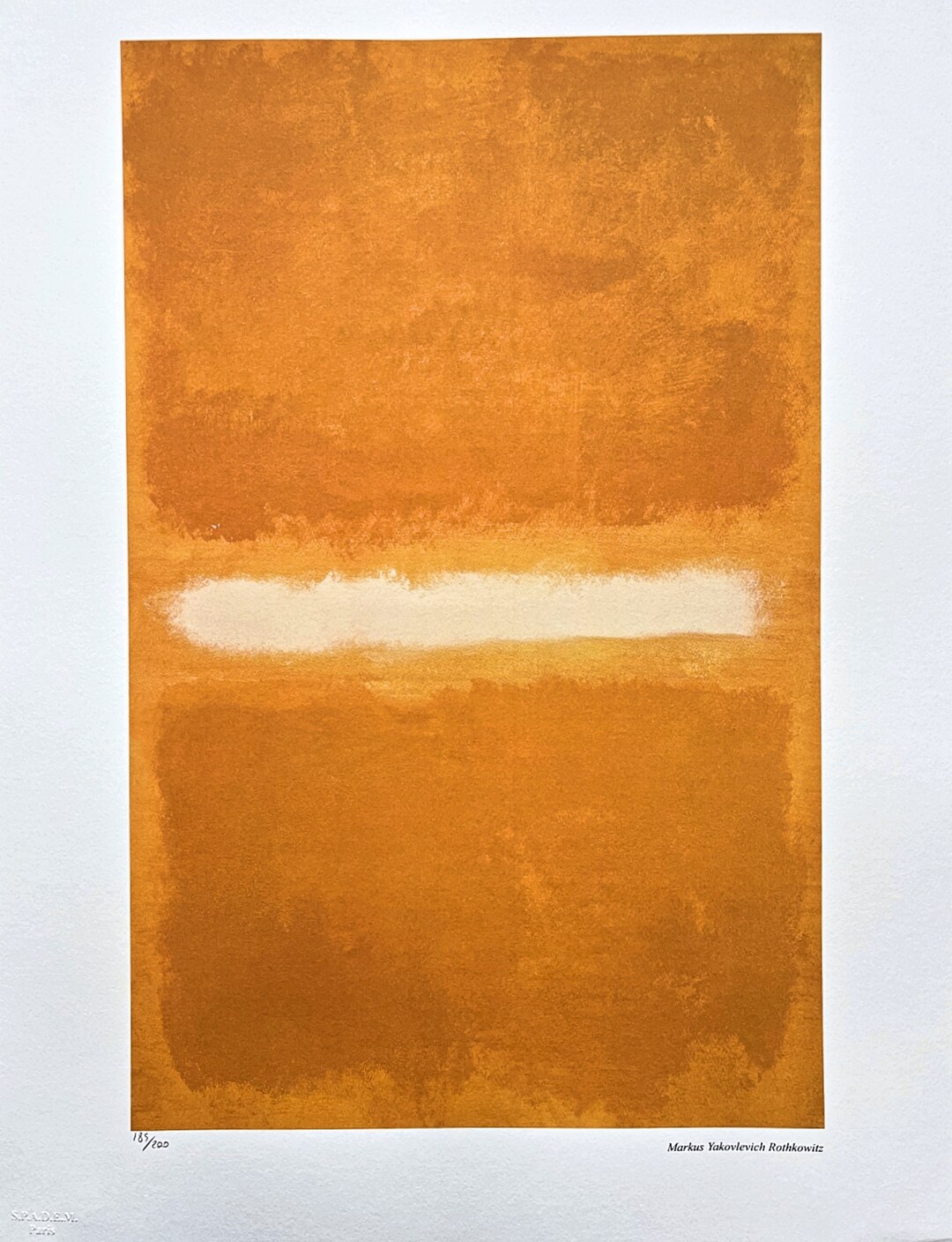 MARK ROTHKO Signed Certificate coa Limited Edition - Etsy