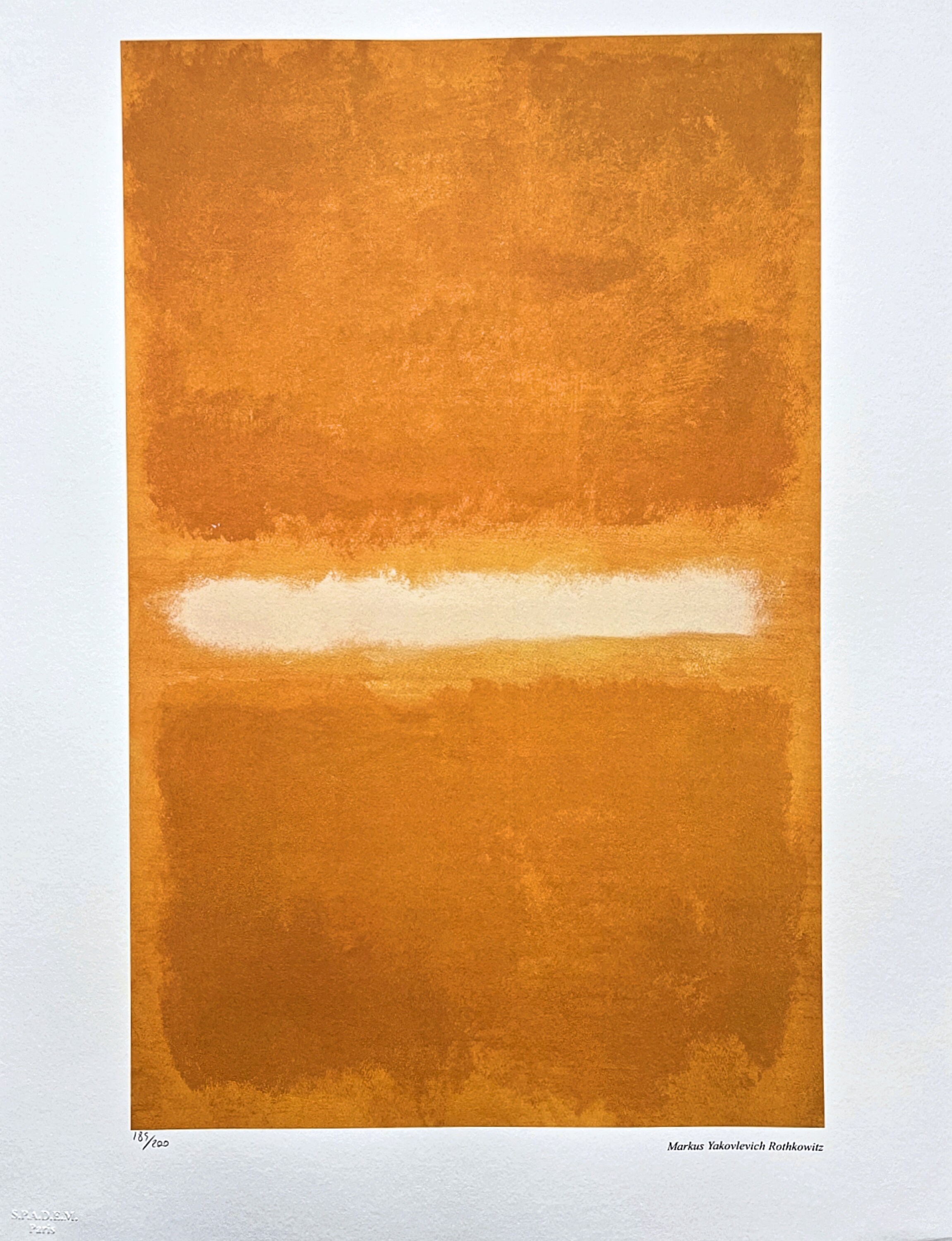 MARK ROTHKO Signed Certificate coa Limited Edition - Etsy