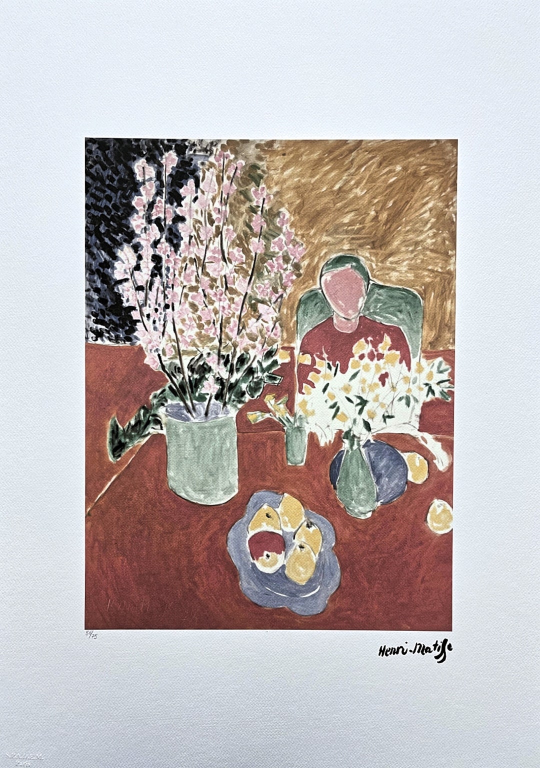 HENRI MATISSE Signed, Certificate, Limited Edition 56/75, 50 X 70 Cm ...