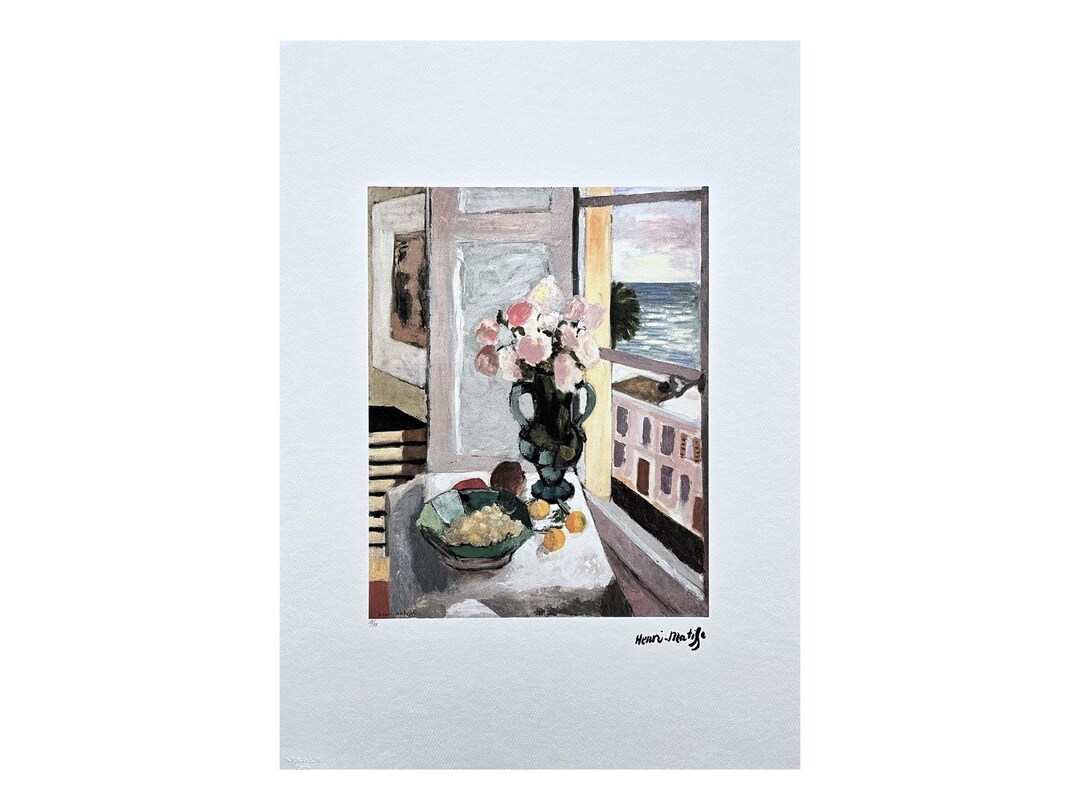 HENRI MATISSE - Safrano Roses at the Window - Signed, Numbered Edition ...