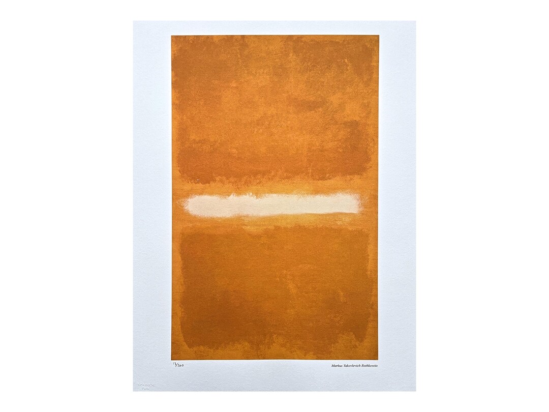 MARK ROTHKO - Orange and Yellow - Signed, Numbered Edition 18/200, 50 X ...
