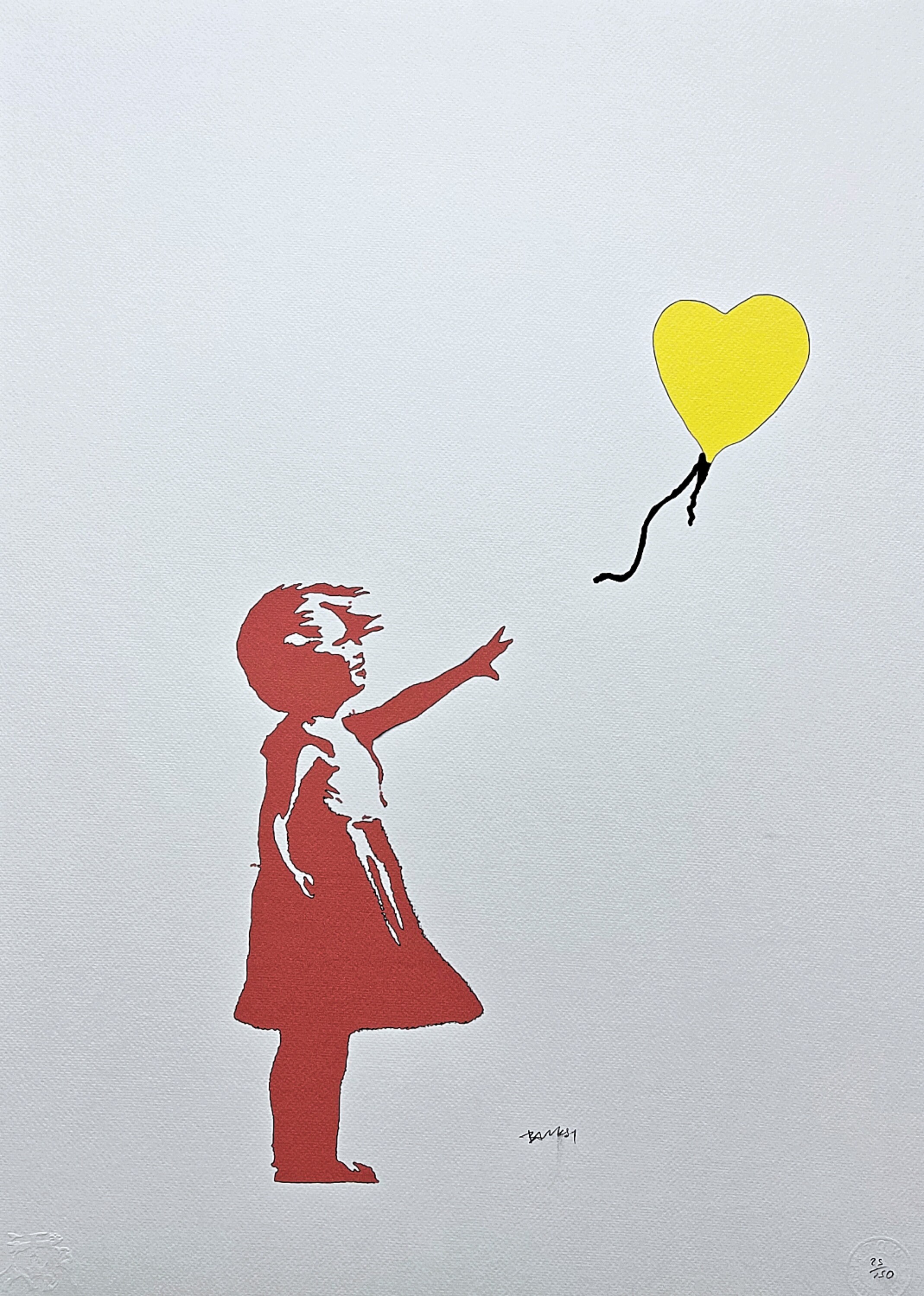 BANKSY balloon Girl Signed Certificate coa - Etsy