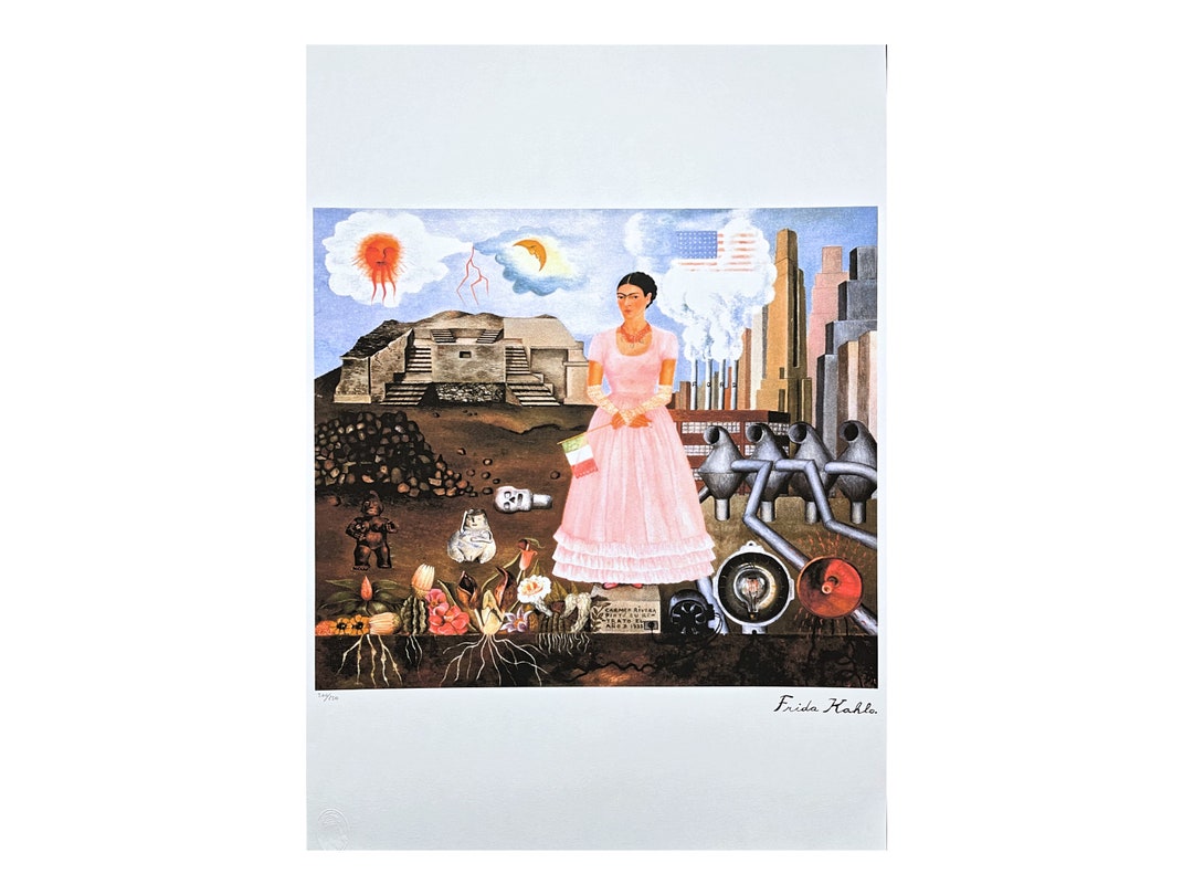 FRIDA KAHLO Self-portrait on the Borderline Signed, Certificate ...