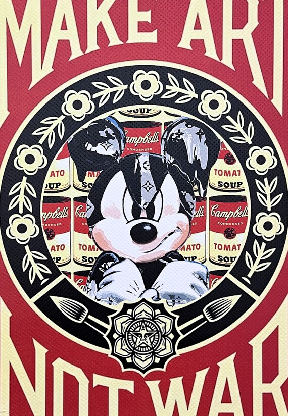 Mickey Mouse Obey Logo Boys' Disney Wake Up, Be Cool, Be Kind, Repeat