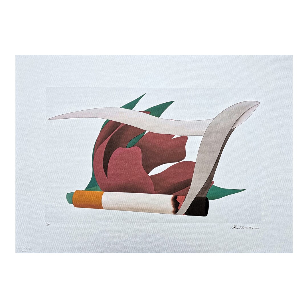 TOM WESSELMANN (after) - Smoker IV - Signed, Certificate, Limited Edition 53/450, 70 X 50 Cm,# ...