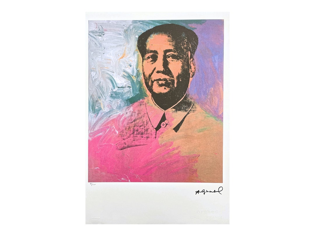 ANDY WARHOL - Mao Ce-tung - Signed, Numbered Edition 86/100, 38 X 56 Cm ...