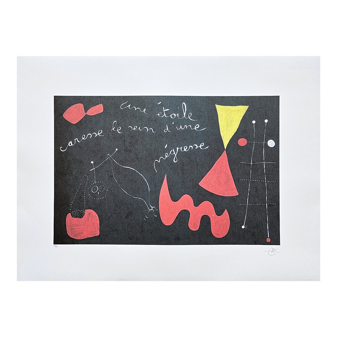JOAN MIRÓ (after) - A Star Caresses the Breast of a Negress - Signed ...