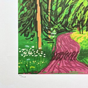 DAVID HOCKNEY - the Arrival of Spring in Woldgate - Road With Trees ...