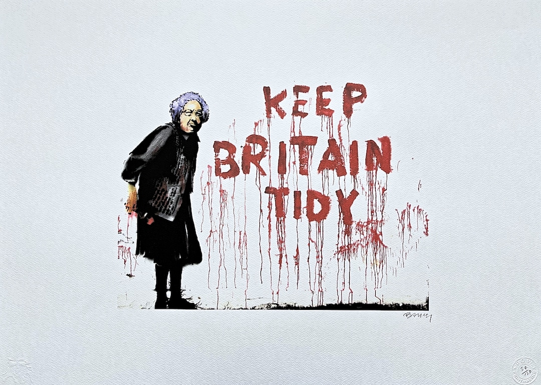 BANKSY keep Britain Tidy Signed Certificate - Etsy